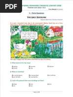 IKLC Pre Ecolier Level Past Paper | PDF