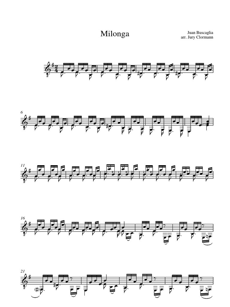 Buscaglia Milonga | PDF