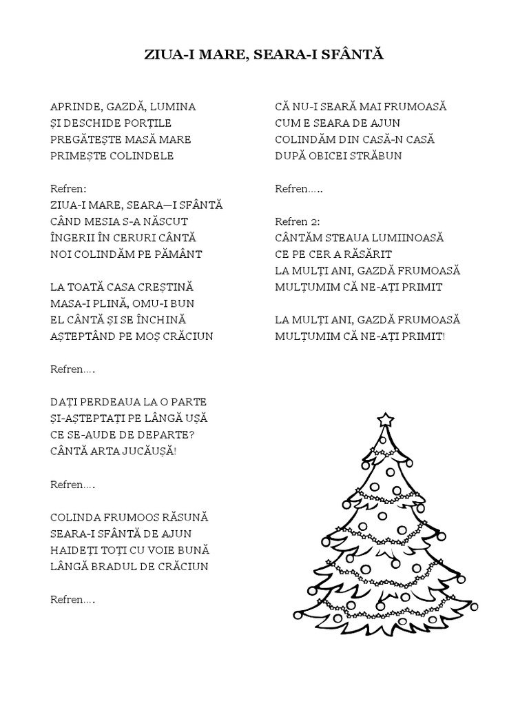 Ziua-I Mare Seara-I Sfanta | PDF