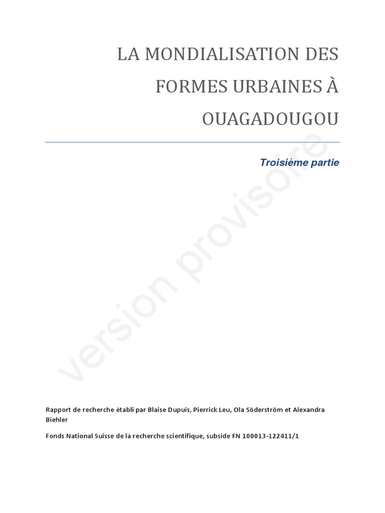 3.2 Mond Form Urb Ouaga | PDF