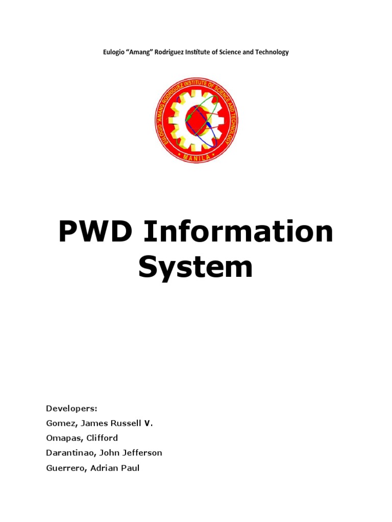 PWD Info Docu | PDF | Disability | User (Computing)