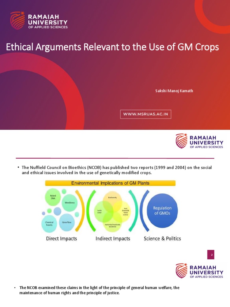 Ethical controversy of bt cotton | PDF | Genetically Modified Crops ...