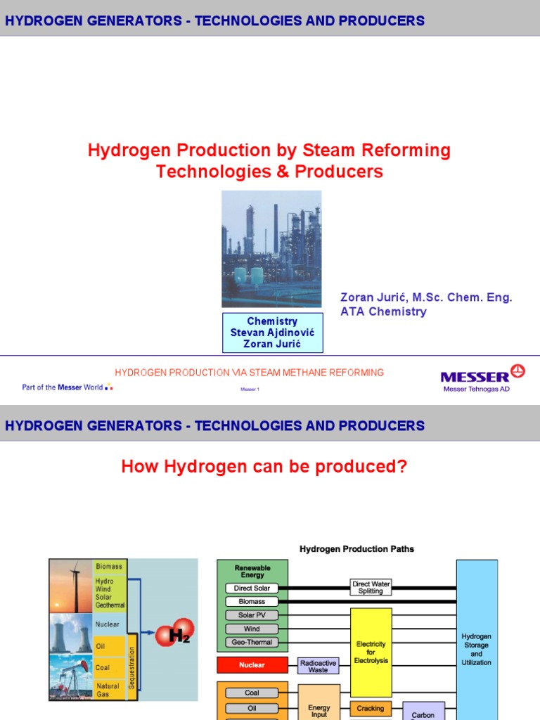 SMR Hydrogen Generators-technologies and Producers 2009 | PDF ...