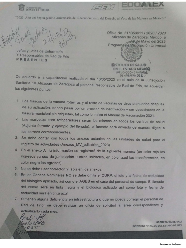 Oficio Red de Frío | PDF