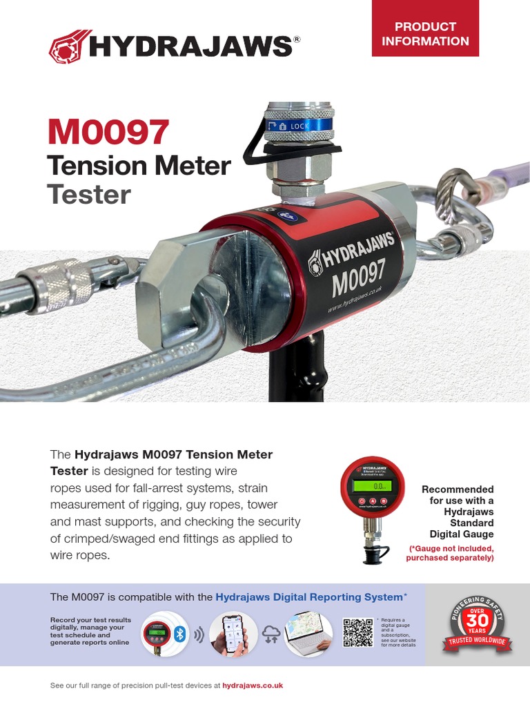 m0097 Tension Meter Tester A4 | PDF | Equipment | Manufactured Goods