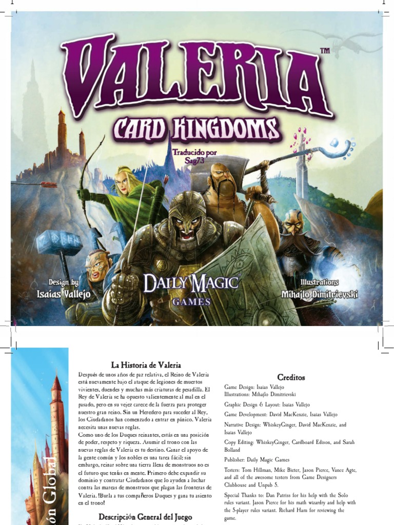 Valeria Card Kingdoms Spa v.1 | PDF
