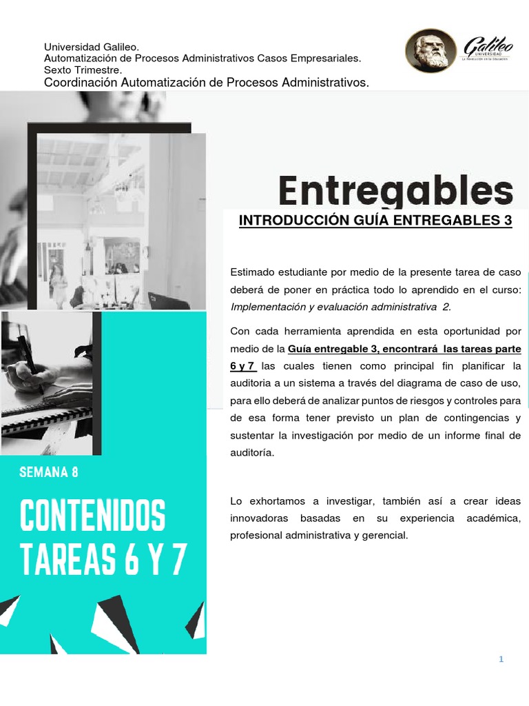 Entregable 3 Tareas 6 7 Edicin 2023 | PDF | Auditoría | Automatización