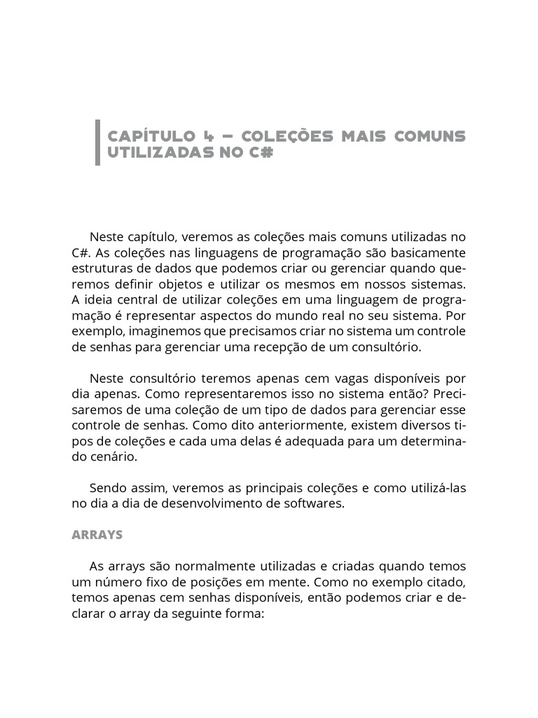 Csharp Cap4 Pdf C Sharp Linguagem De Programação Classe Programação De Computadores