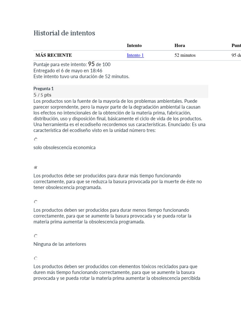 Primer Intento Examen Final Mayo 6 de 2023 | PDF