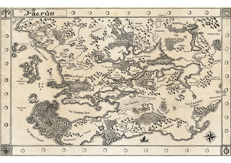 Amarune's Almanac Faerun Map | PDF