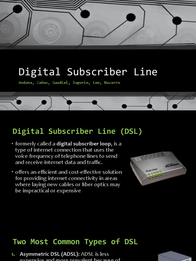 Digital Subscriber Line | PDF