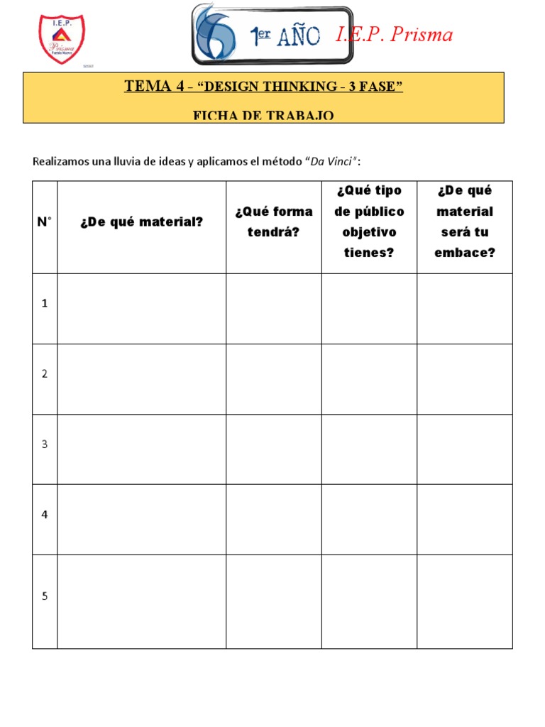 Sesión 4 (Design Thinking - 3 Fase) | PDF Sesión 4 (Design Thinking - 3 Fase) | PDF