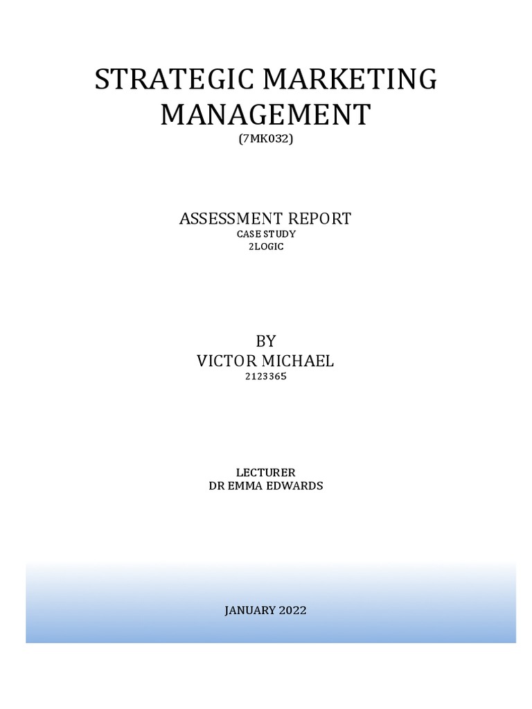 Strategic Marketing Management | PDF | Marketing | Market Segmentation