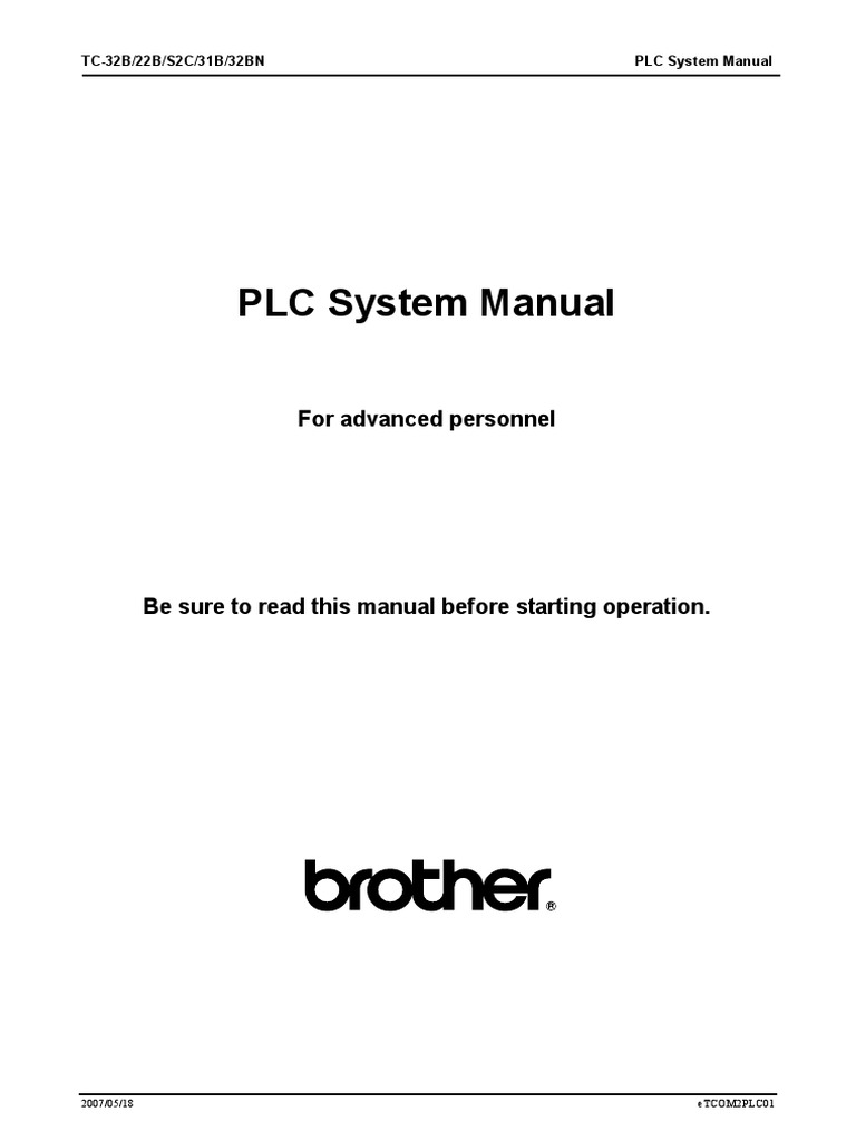 PLC System Manual-E 2008 | PDF | Programmable Logic Controller | Personal Computers