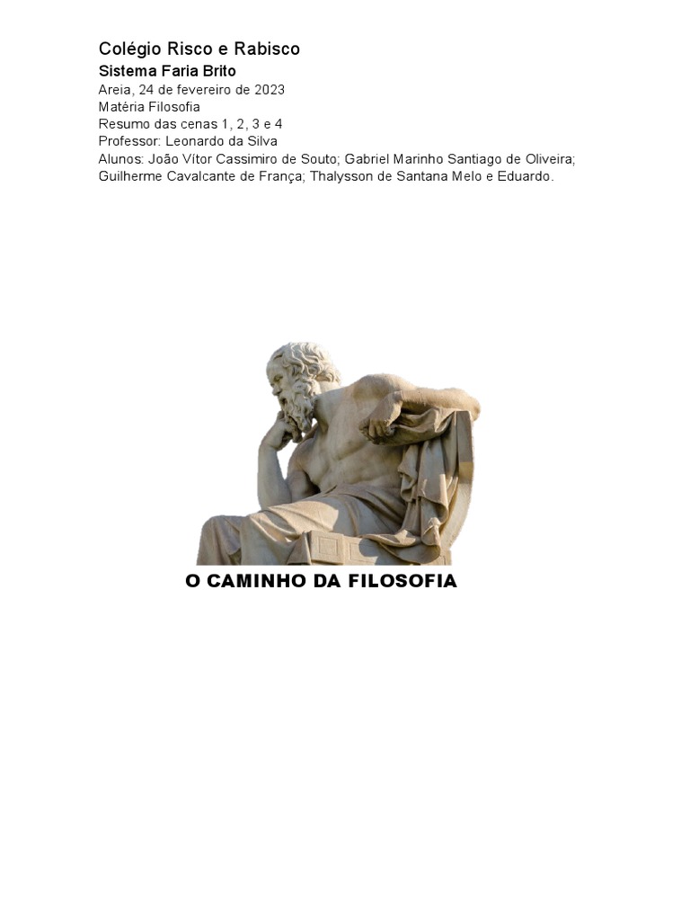 A Origem Da Filosofia | PDF | Sócrates | Realidade