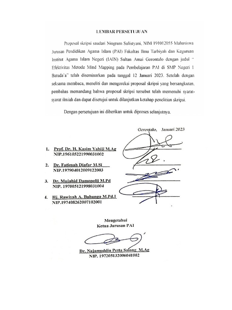 lembar persetujuan | PDF