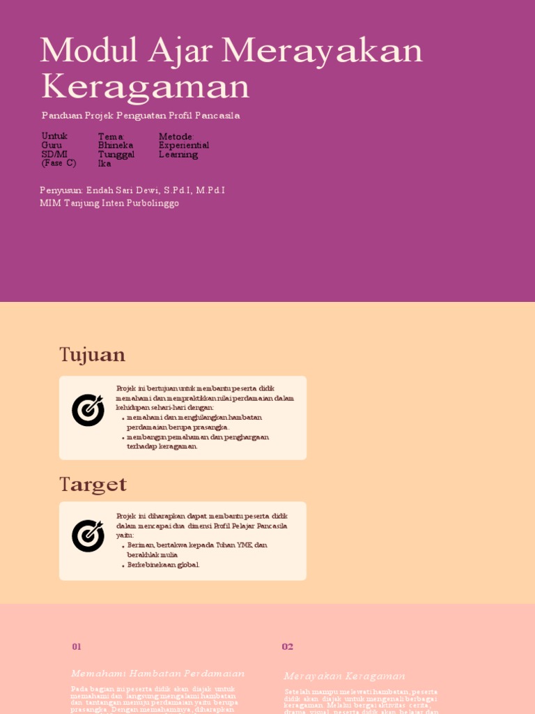 MODUL AJAR P5 (Fase C) - Bhineka Tunggal Ika | PDF