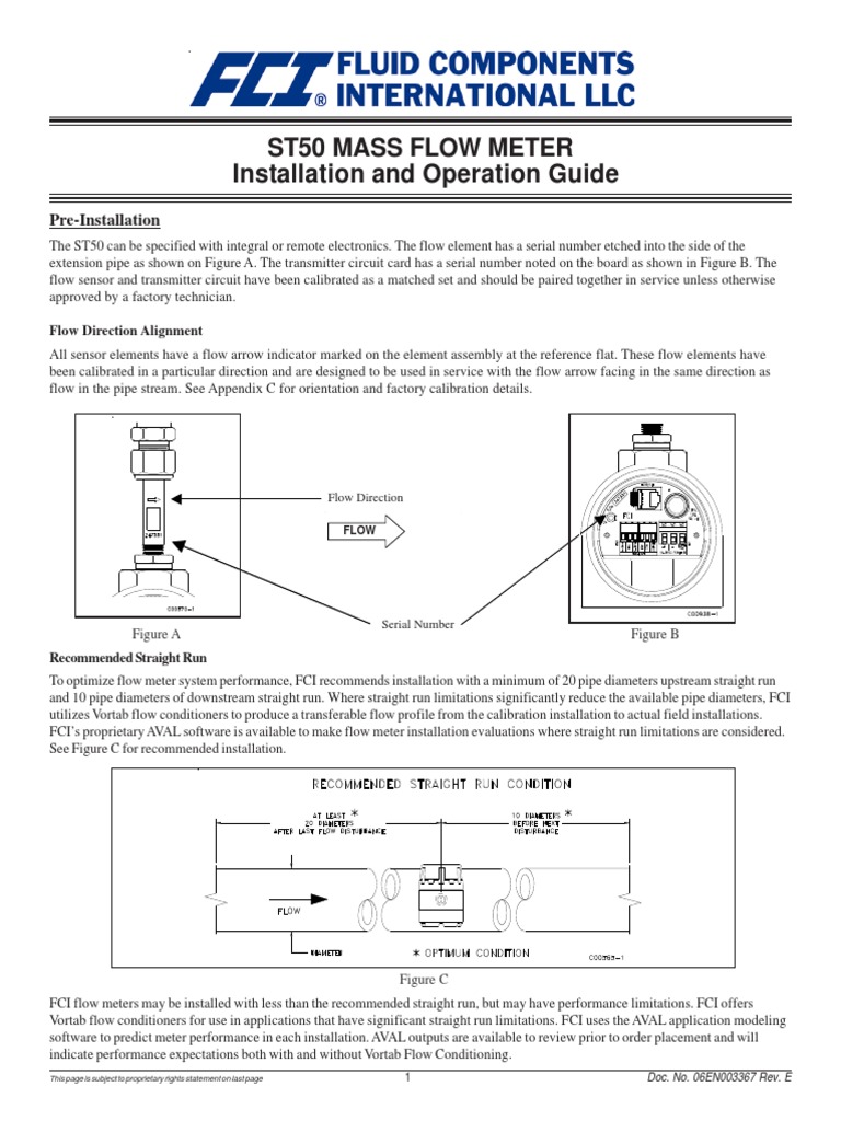 ST50 IOM Guide 06EN003367e | PDF | Flow Measurement | Pipe (Fluid ...