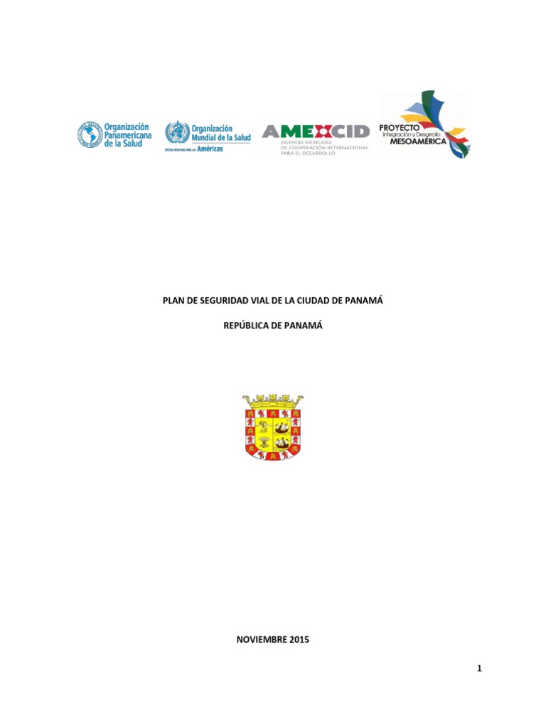 PAN Plan SV Ciudad Panama | PDF | Accidente de tráfico | Seguridad vial