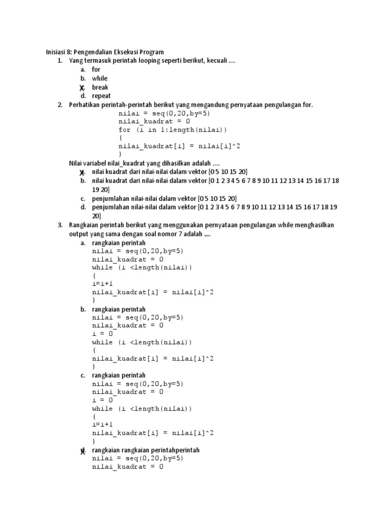 Rizqul Baqy - 045219058 - Formatif 8 - Komputer 1 | PDF | Metode & Bahan Ajar