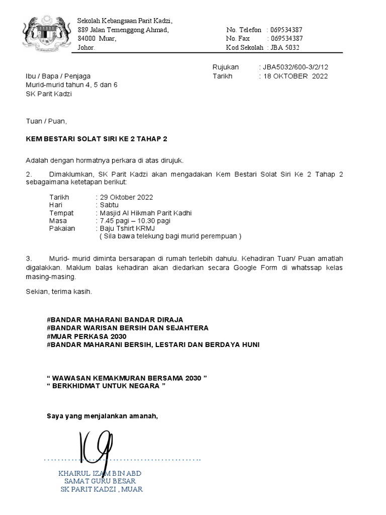 Surat Panggilan KBS | PDF