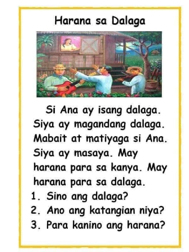 Filipino Reading 1 | PDF