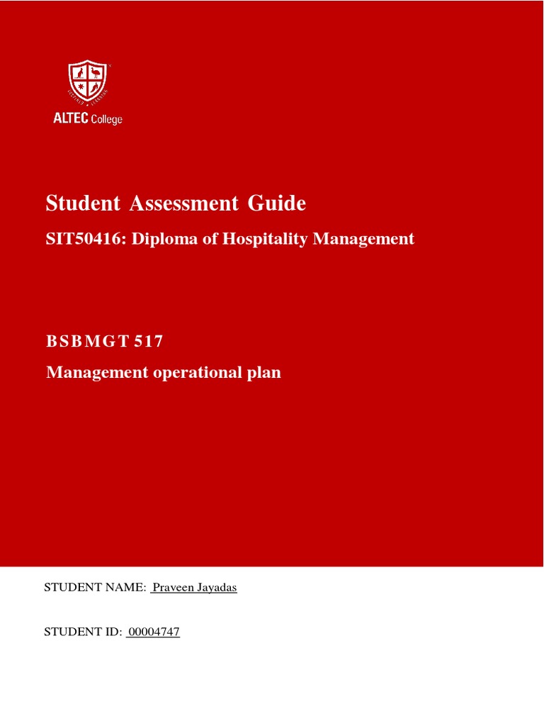 BSBMGT517 Management Operational 4747 PDF | PDF | Recruitment ...