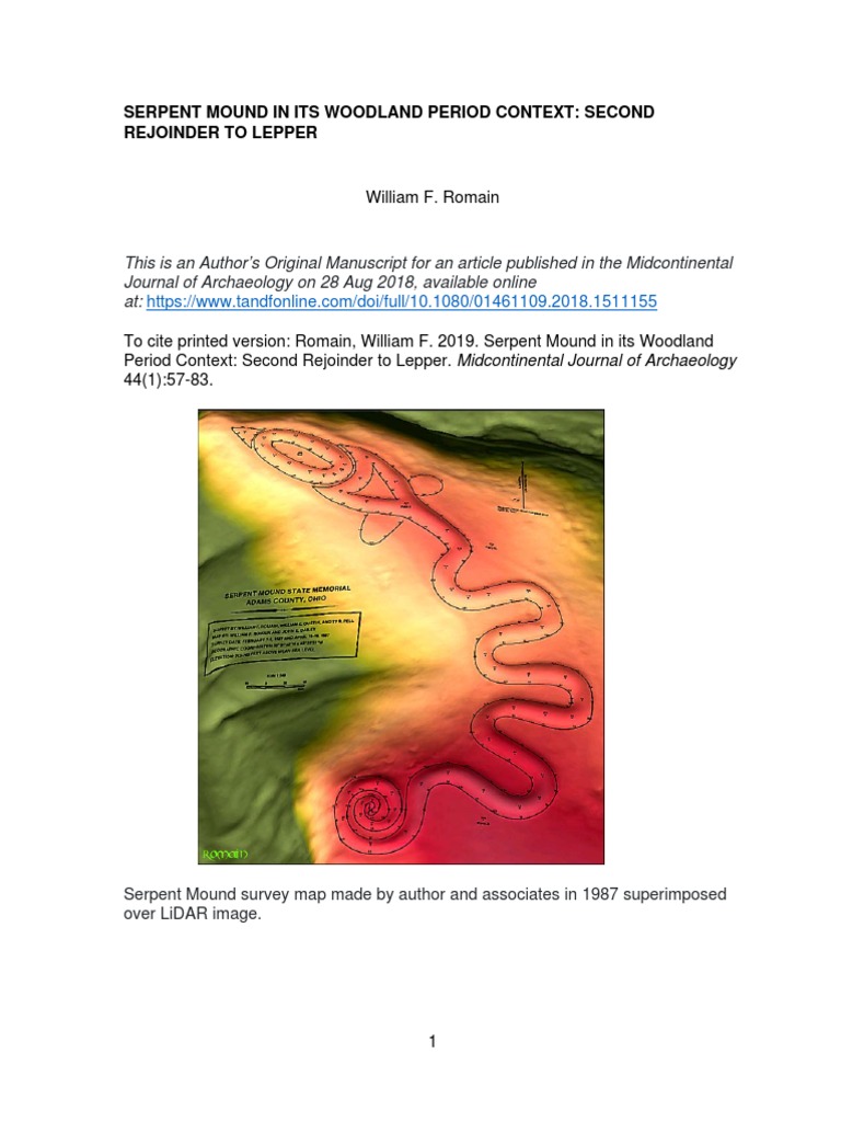 Serpent Mound | PDF | Burial | Sky