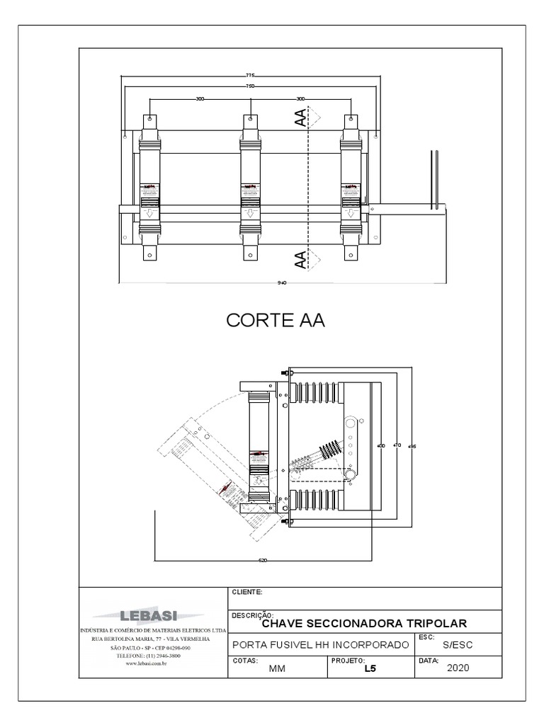 L5 Chave Seccionadora Com Fusivel Hh Incorporado Clfi Pdf