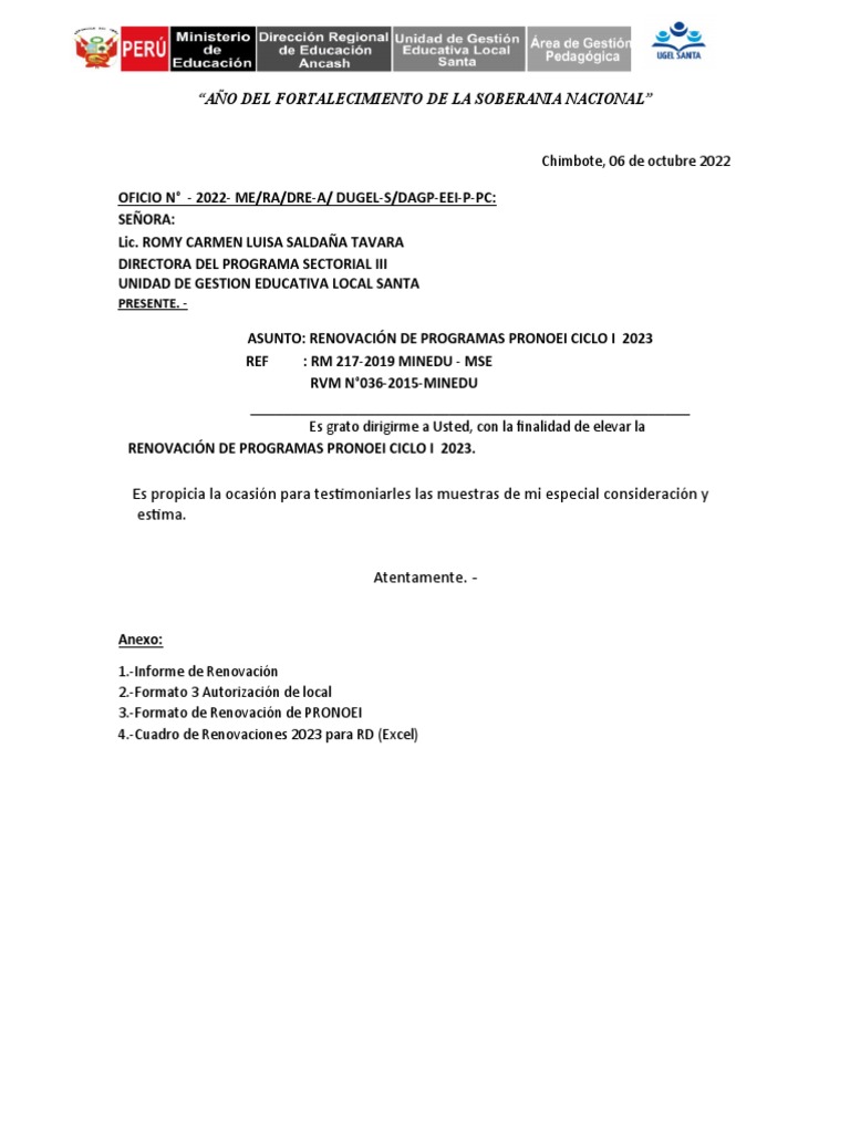 Expediente para Renovación de Programas | PDF