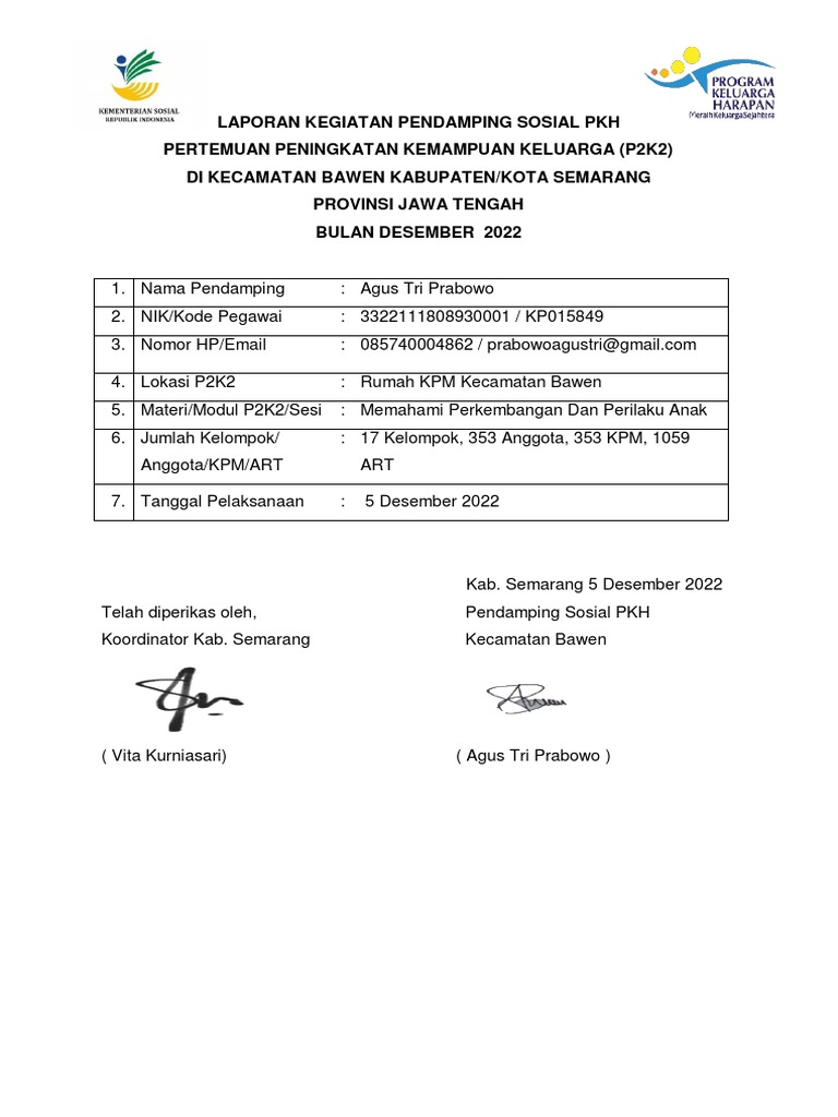 p2k2 Desember 2022 Agus Tri Prabowo Kp015849 | PDF