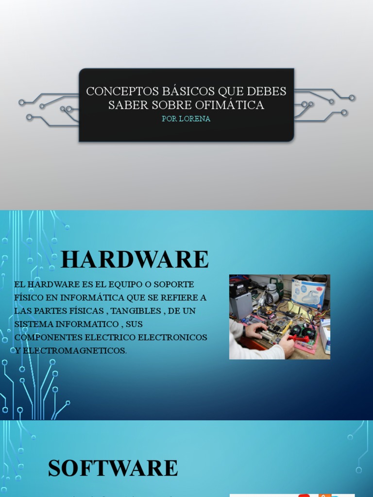 Conceptos básicos que debes saber sobre ofimática (1) | PDF | Hardware de la computadora ...