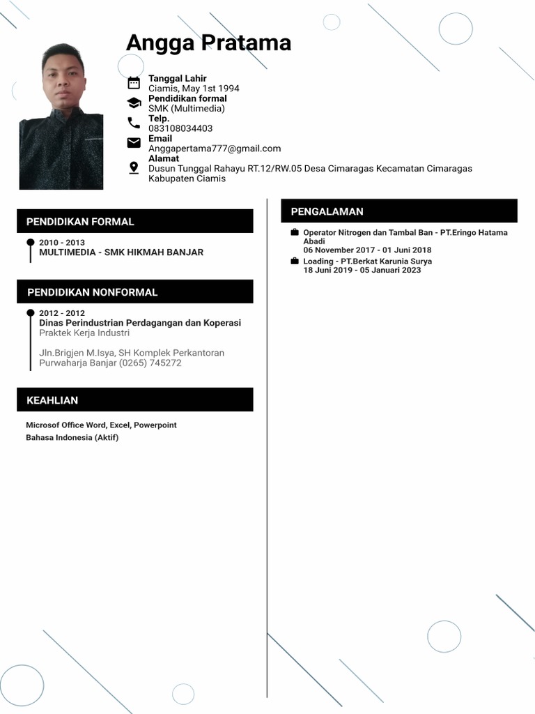 CV Angga | PDF