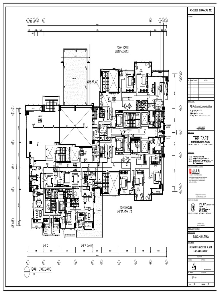 Ef-06 - Denah Instalasi Fire Alarm Lantai Mezzanine | PDF