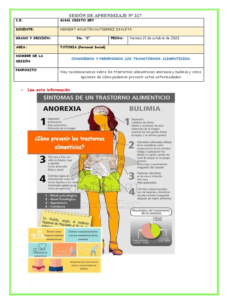 Prevención de Anorexia y Bulimia | PDF | Desorden alimenticio ...
