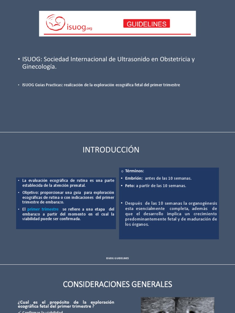 ISUOG: Sociedad Internacional de Ultrasonido en Obstetricia y ...