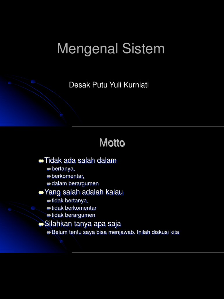 KSBS 3 - Mengenal - Sistem New | PDF | Karier & Perkembangan