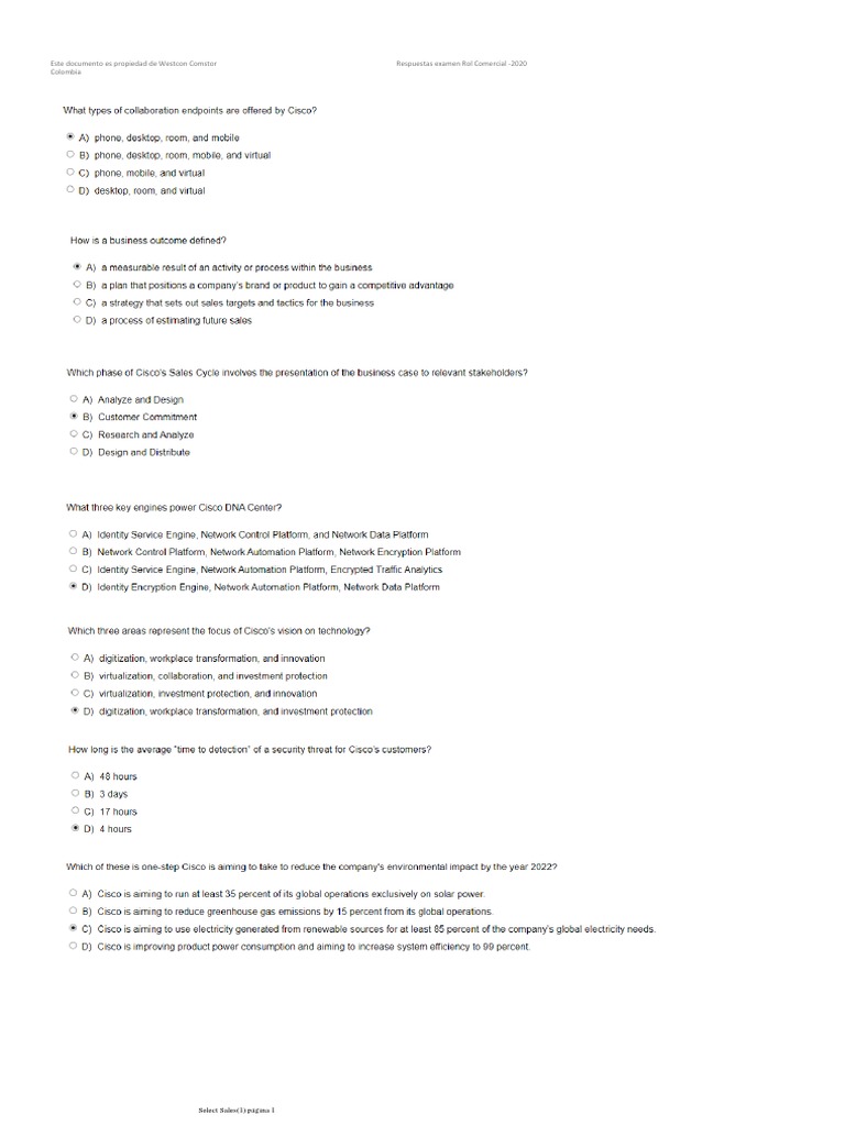 Cisco Exámen Pdf Computer Network Cloud Computing
