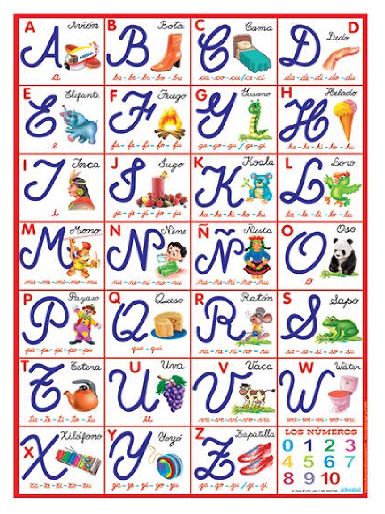 Abecedario Ligada Mayusculas | PDF