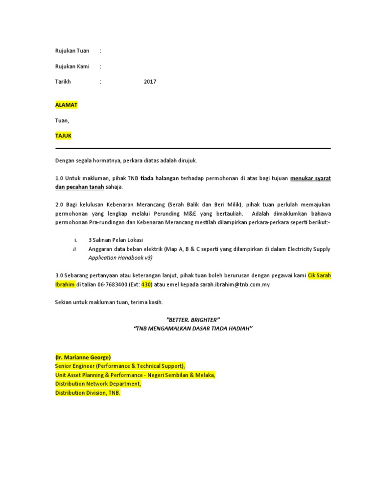 Contoh Surat | PDF
