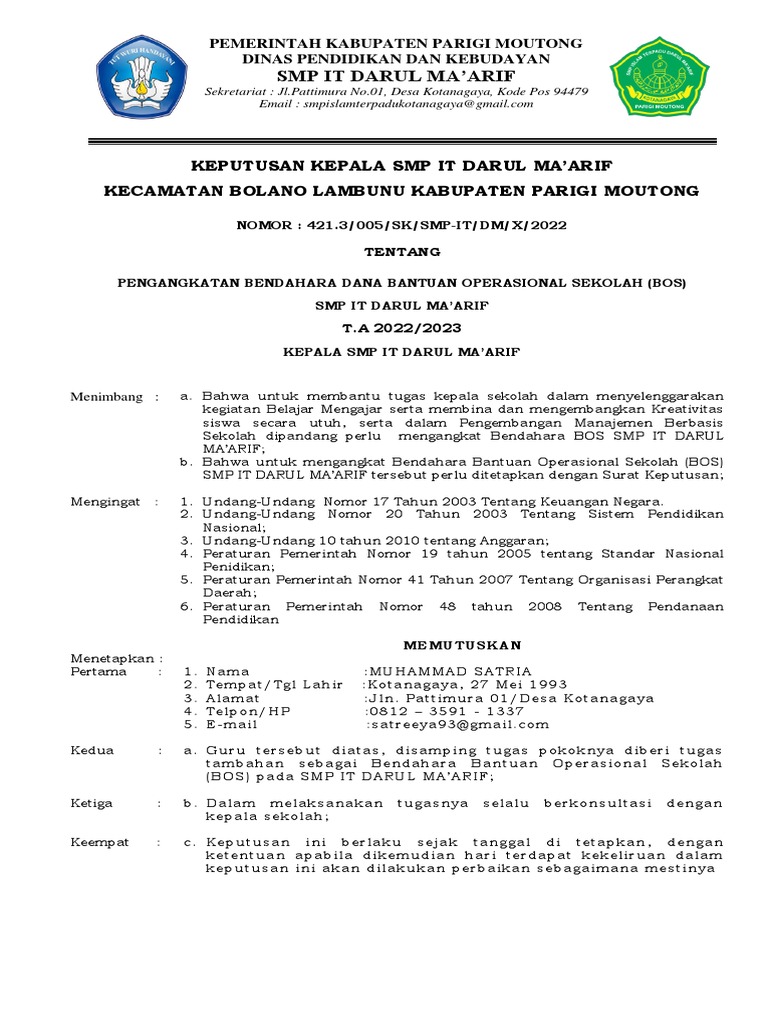 SK 05 Bendahara | PDF