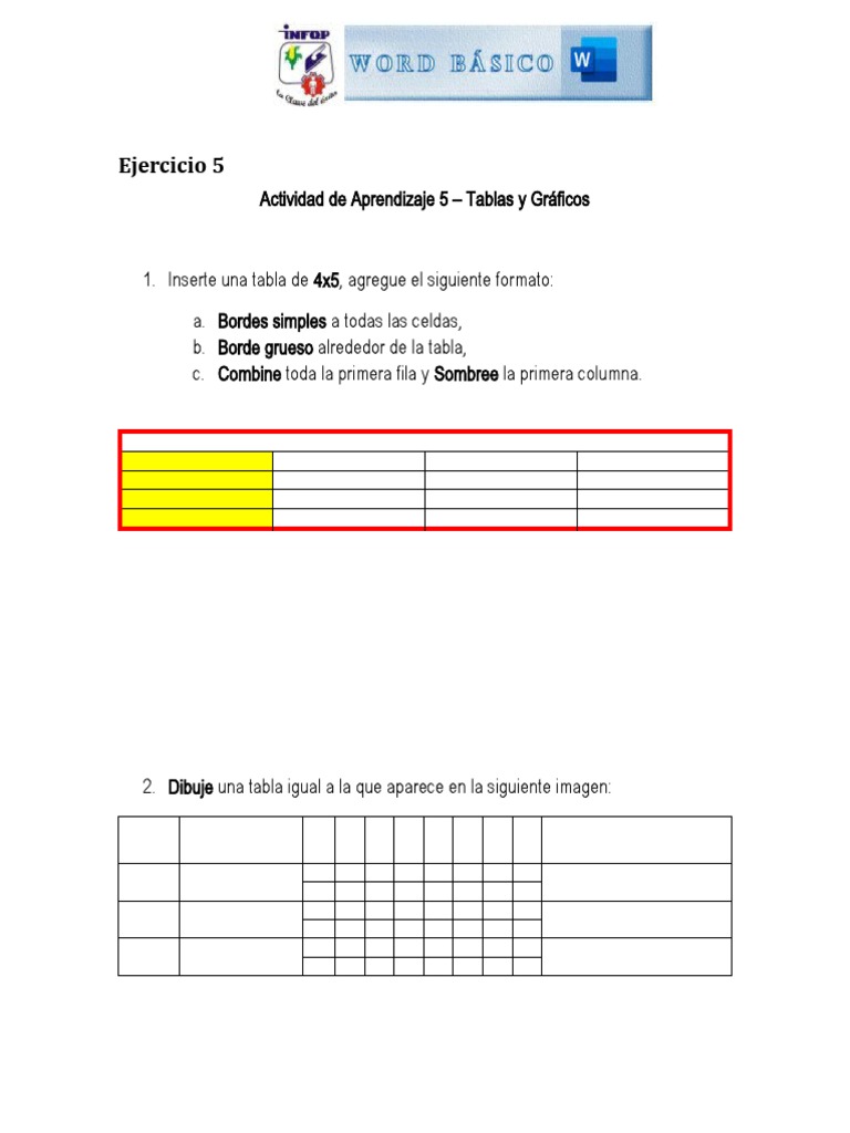 Ejercicio 5 - Actividad de Aprendizaje | PDF