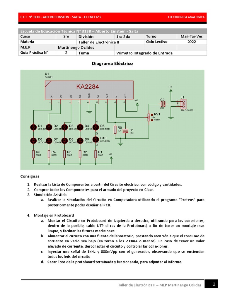 Guia Vumetro Integrado de Entrada | PDF | Placa de circuito impreso | Electrónica