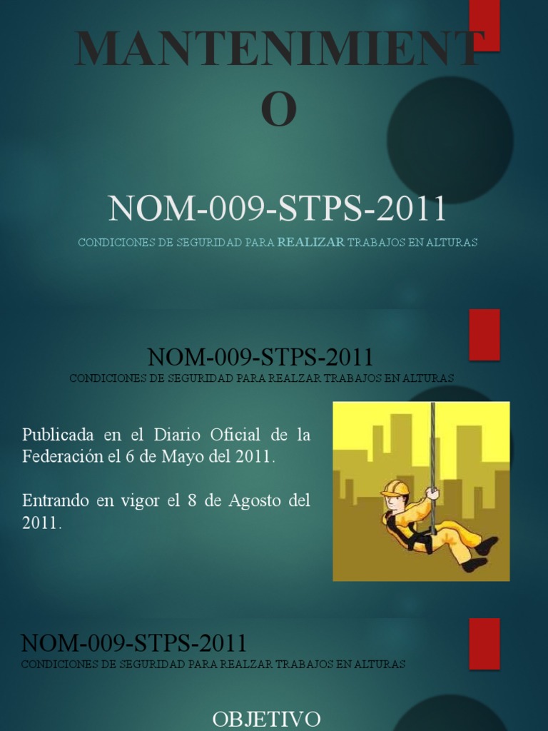 Seguridad en Trabajos en Altura: NOM-009-STPS | PDF