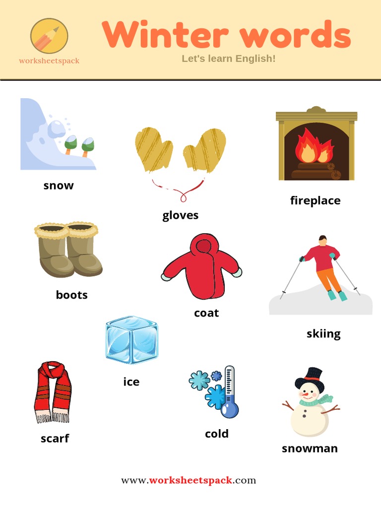 10 Winter Vocabulary Words With Pictures | PDF