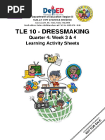 Tle Project Plan | PDF | Sewing | Seam (Sewing)