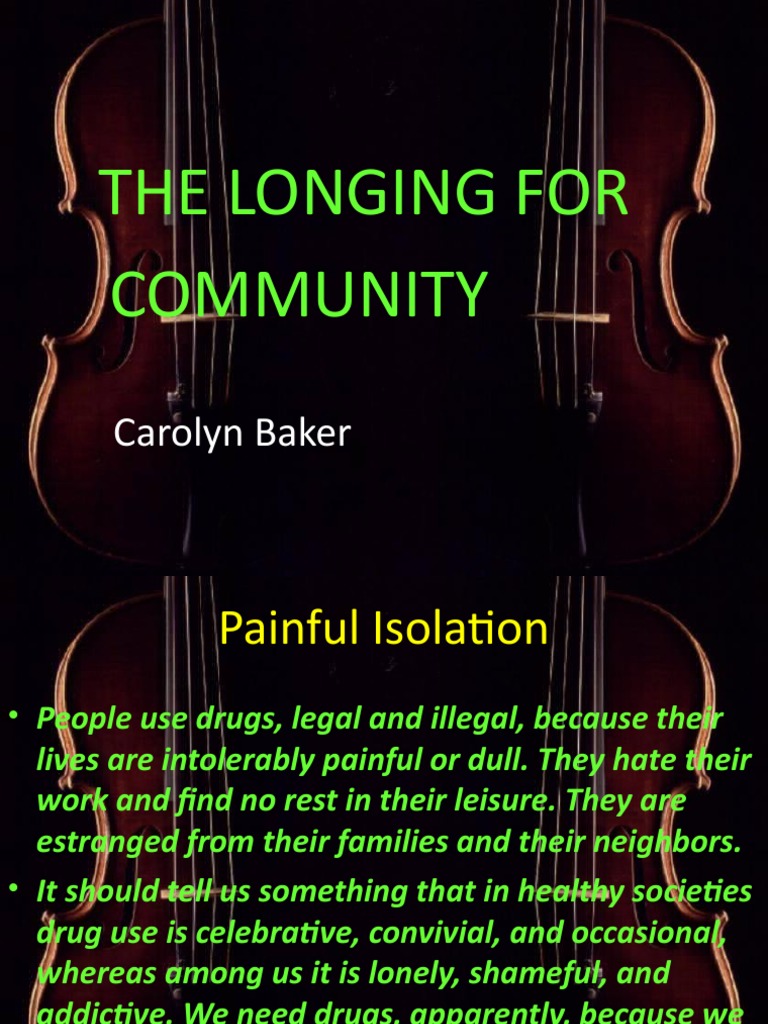 The Longing For Community | PDF