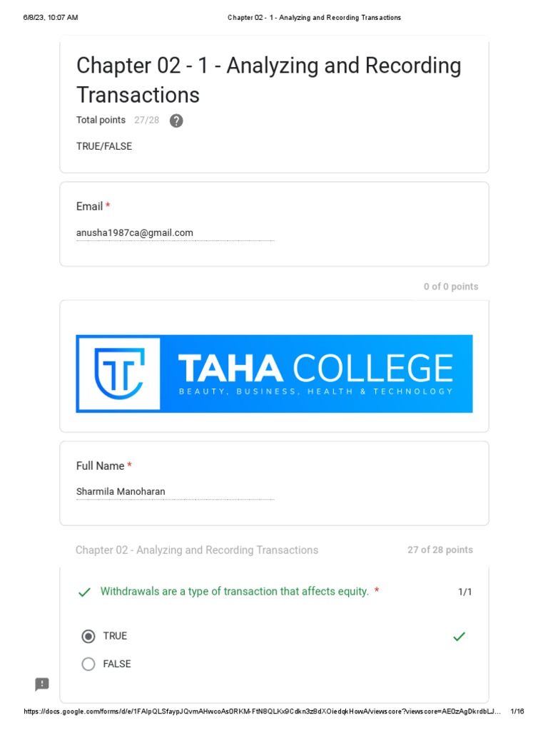 Chapter 02 - 1 - Analyzing and Recording Transactions | PDF | Debits And Credits | Economies