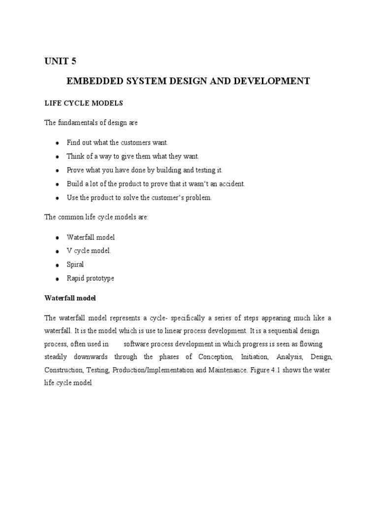 Embedded Systems Design 10ec74 Pdf Software Development Process Prototype