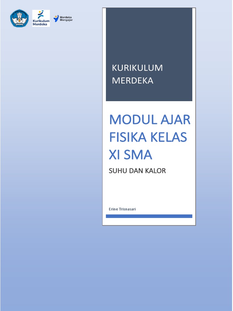 Modul Ajar Fisika SMA - Suhu Dan Kalor Kurikulum Merdeka | PDF